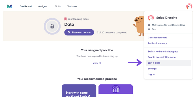How does a student join a class?